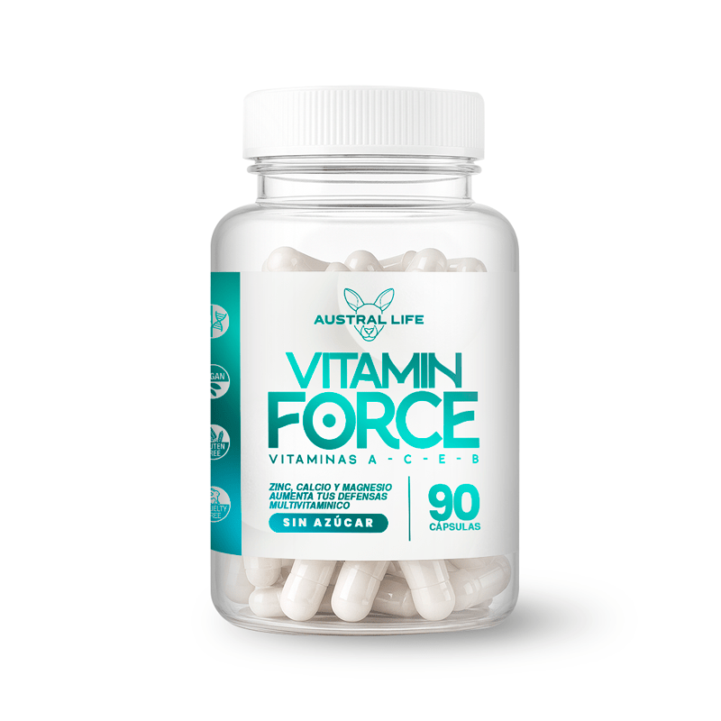 VITAMIN FORCE – Multivitamínico + Defensas - 90 capsulas - Austral Life